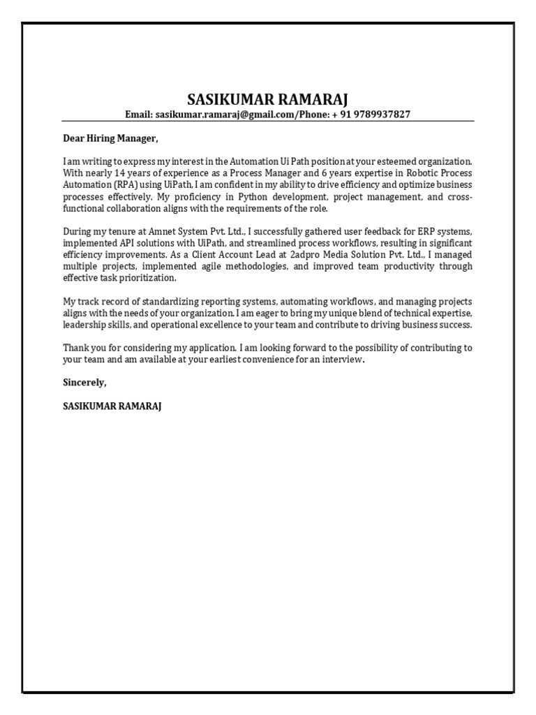 Sasi_Cover_letter | PDF