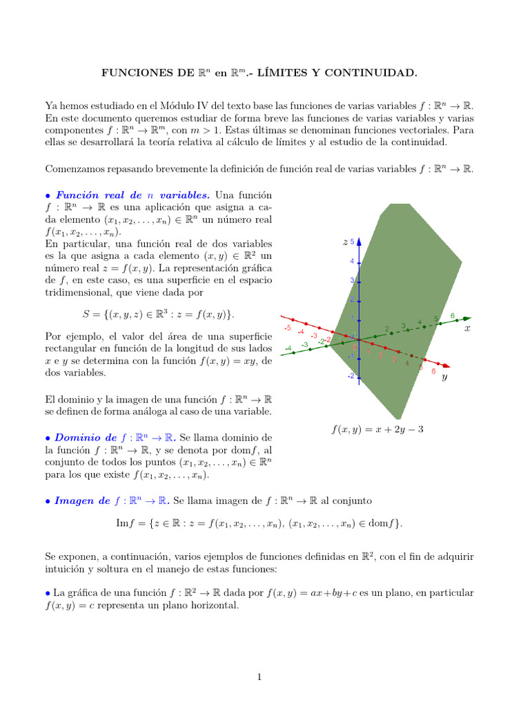 Funciones Vectoriales | PDF | Función (Matemáticas) | Vector Euclidiano