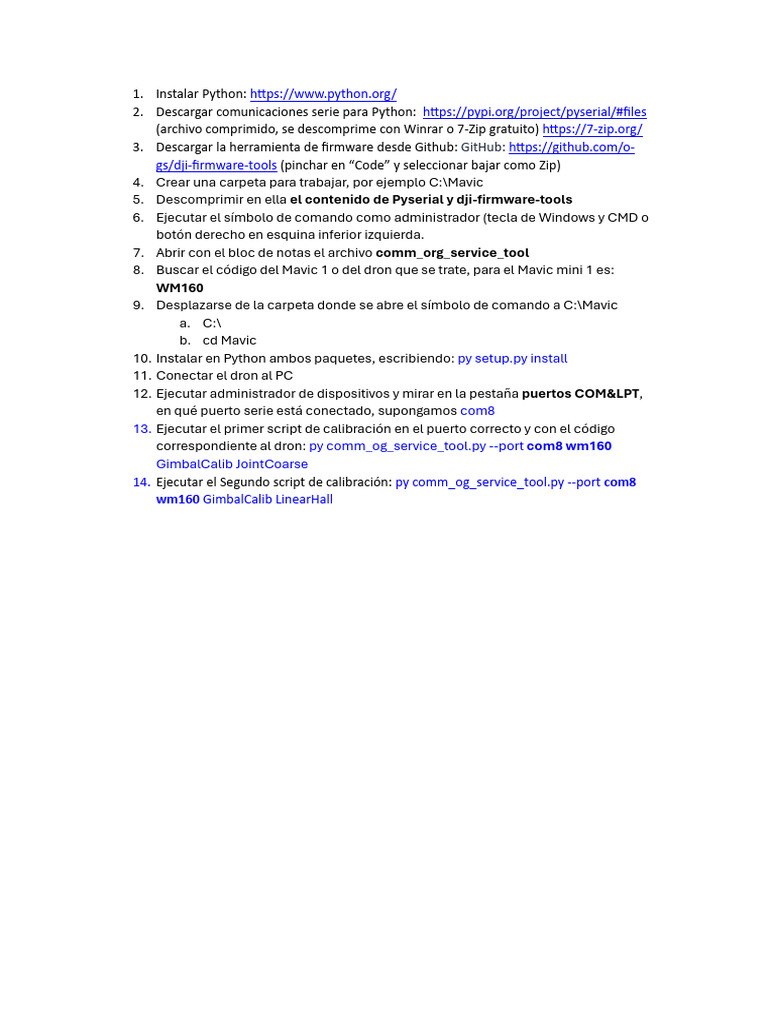 Calibrar Gimbal | PDF