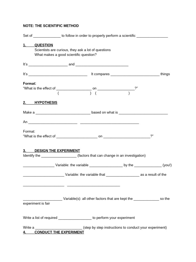 1.2 The Scientific Method | PDF