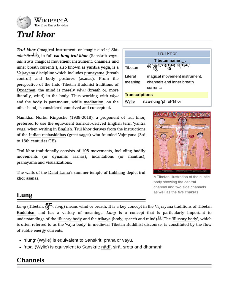 Trul_khor | PDF | Tibetan Philosophy | Meditation