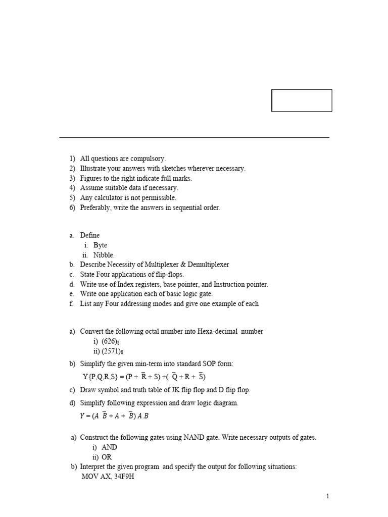 DTM QUESTION PAPERS | PDF | Logic Gate | Computer Program