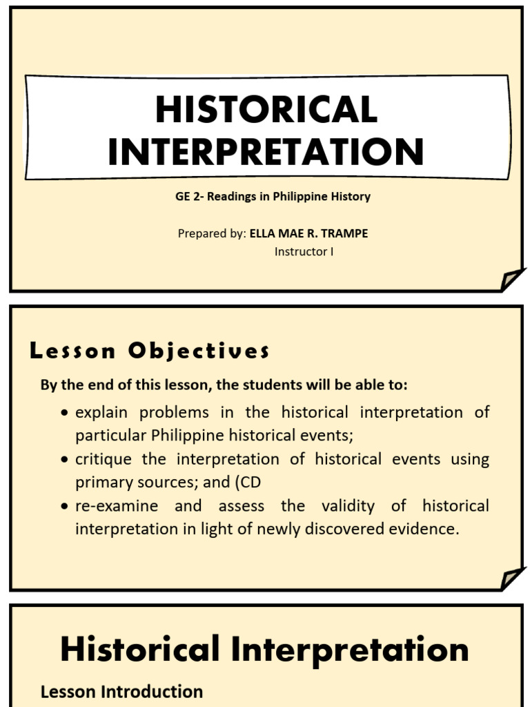Historical Interpretation | PDF