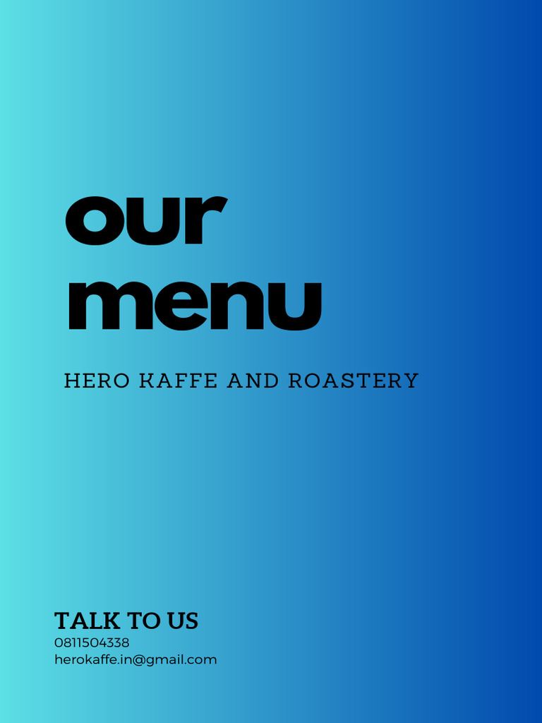 Hero Menu | PDF | Drink | Cuisine