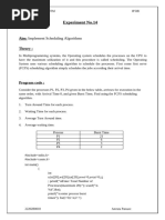 Longest Job First Algorithm | PDF | Scheduling (Computing) | Computing