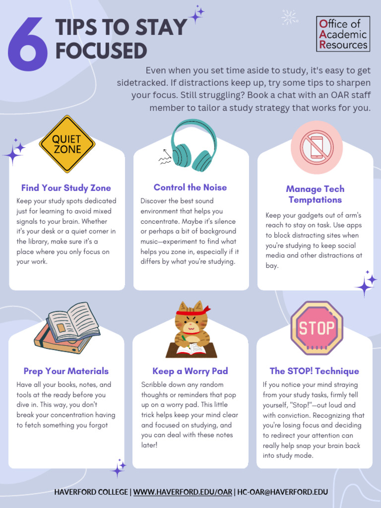 Tips for Staying Focused While Studying | PDF