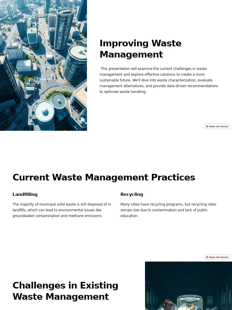 Improving Waste Management | PDF | Waste Management | Waste