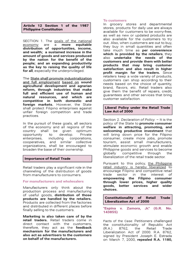 RTL 1 | PDF | Standing (Law) | Retail