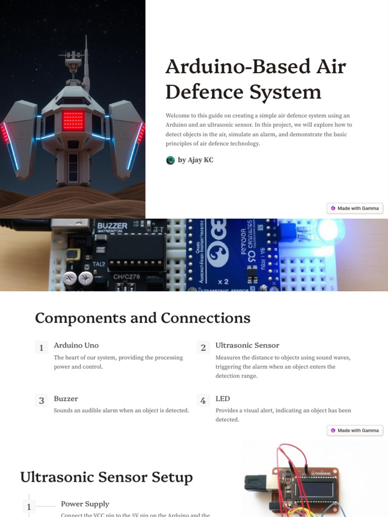 Arduino Based Air Defence System | PDF | Arduino | Ultrasound