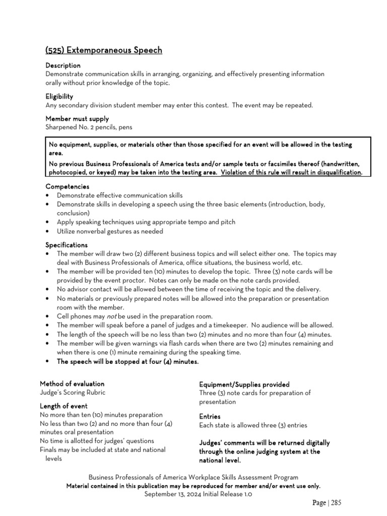 Extemporaneous Speech | PDF | Human Communication | Communication