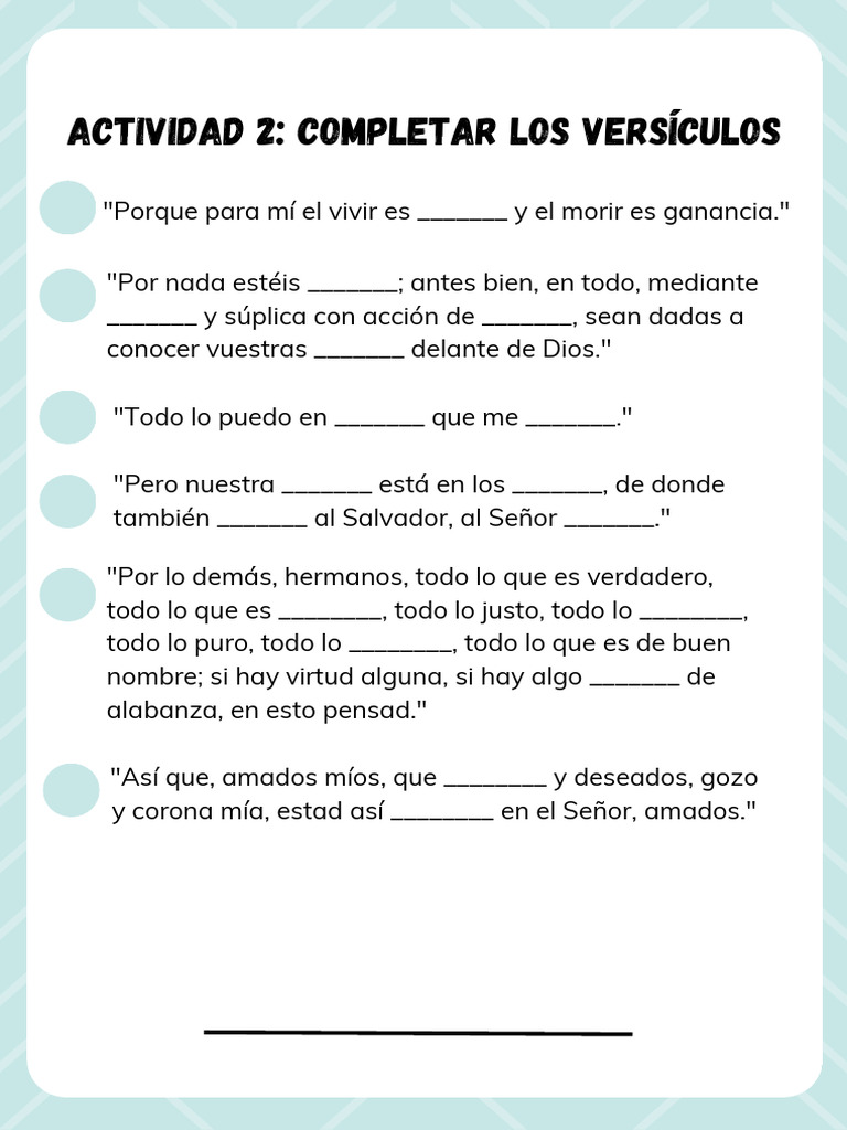 Completar Versículos | PDF