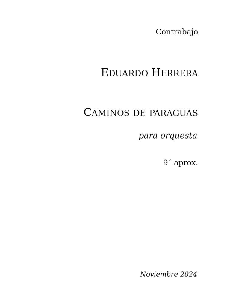 Portada Caminos de Paraguas para Partes | PDF