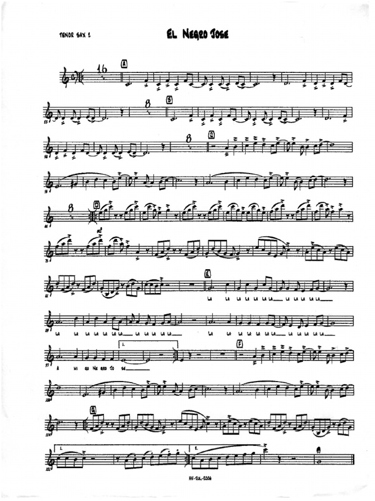 El Negro Jose Sax Tenor 2 | PDF