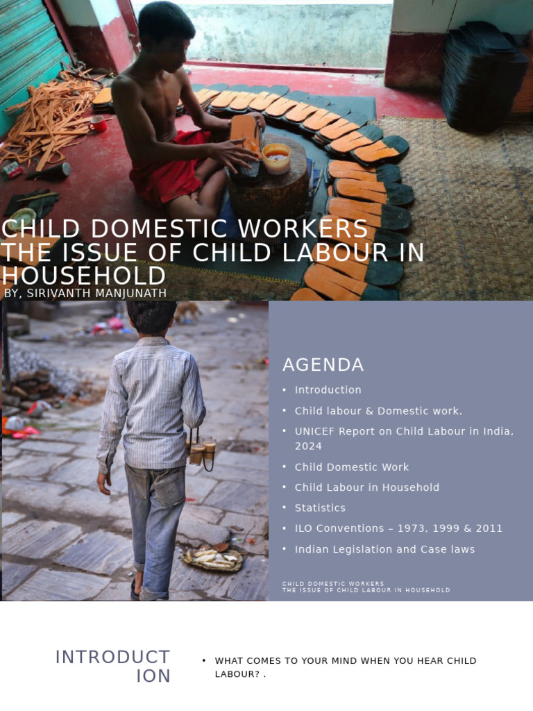 Child domestic workers ppt | PDF | Child Labour | Domestic Worker