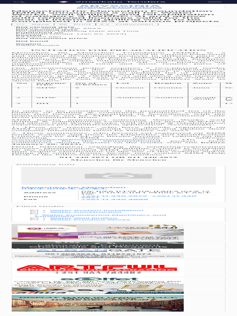 Menschen Für Menschen Foundation (MFM) Announces | PDF | Ethiopia