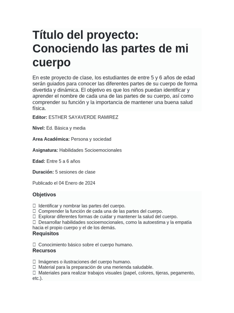 Título Del Proyecto | PDF | Conceptos psicologicos | Sicología