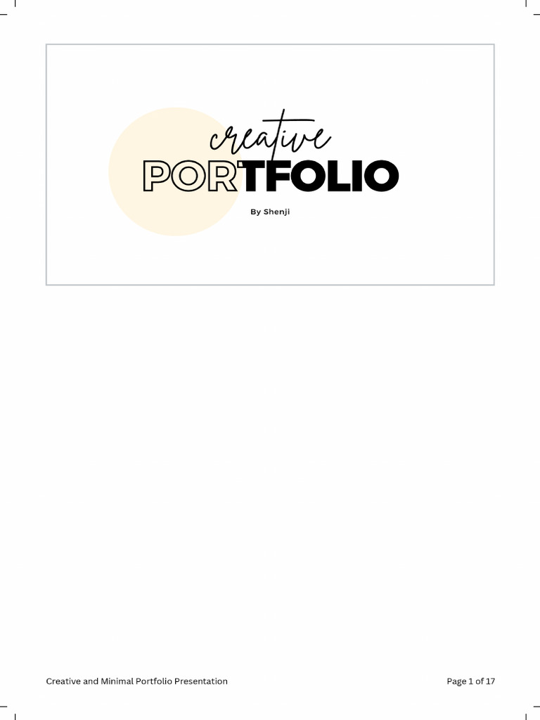Template Portofolio | PDF