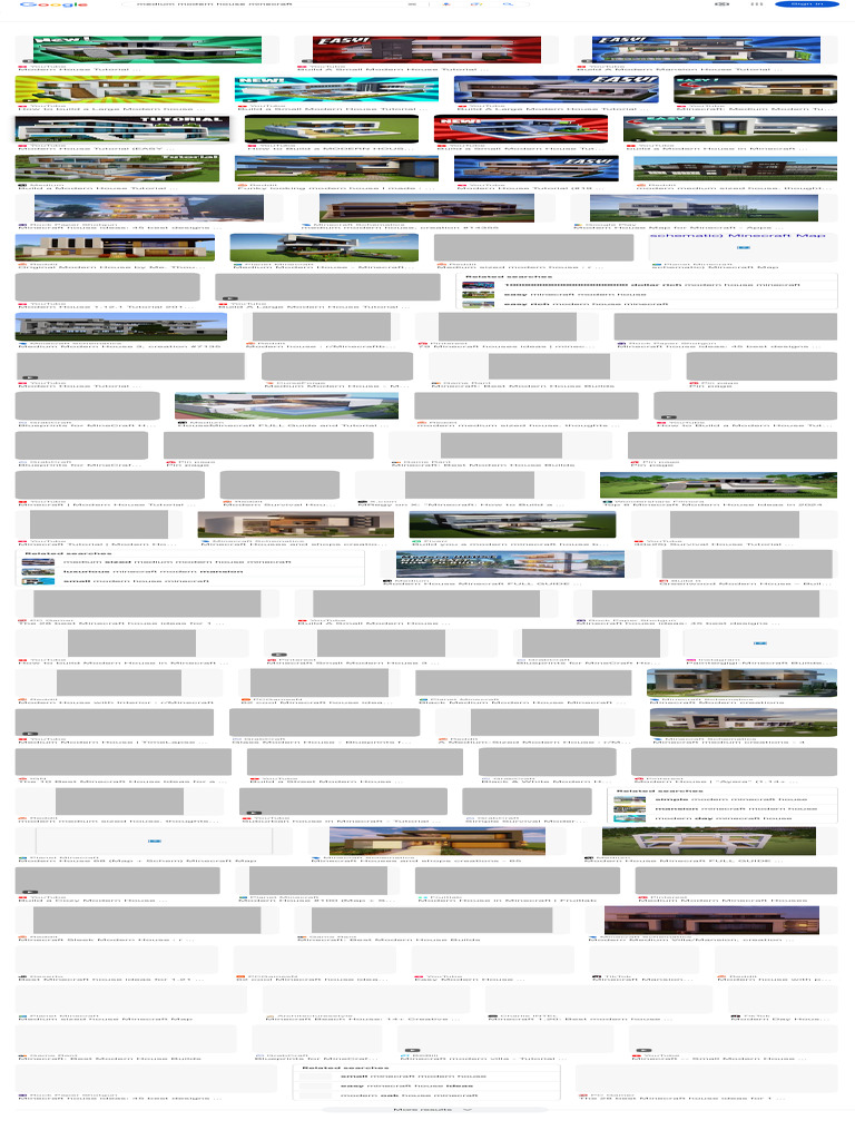 medium modern house minecraft - Google Search | PDF | Minecraft