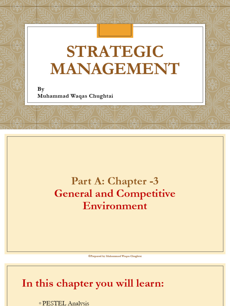 Chapter 3 Strategic Management - CMA | PDF | Taxes | Textiles