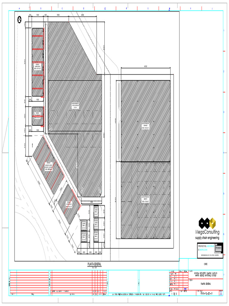 Proyecto de Pavimentación Interior, Patios y Radieres-Lamina 1 de 6 | PDF