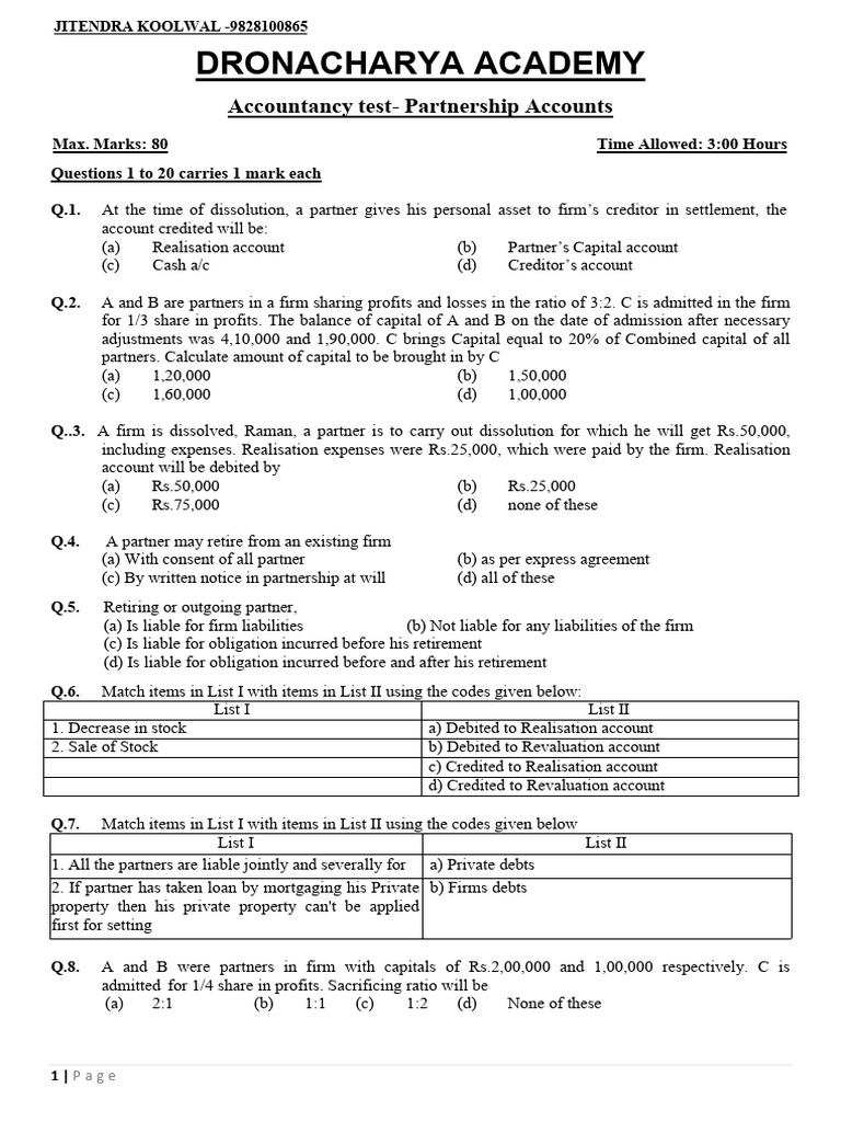 test 4 (1) | PDF | Balance Sheet | Goodwill (Accounting)