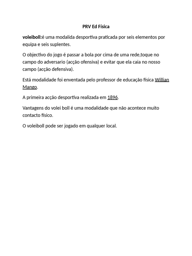 PRV Ed Física | PDF