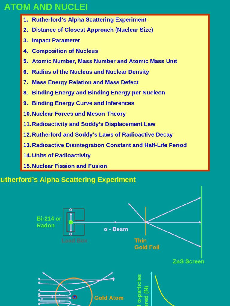 Ch-12 13 Atom & NucleI | PDF | Atomic Nucleus | Atoms