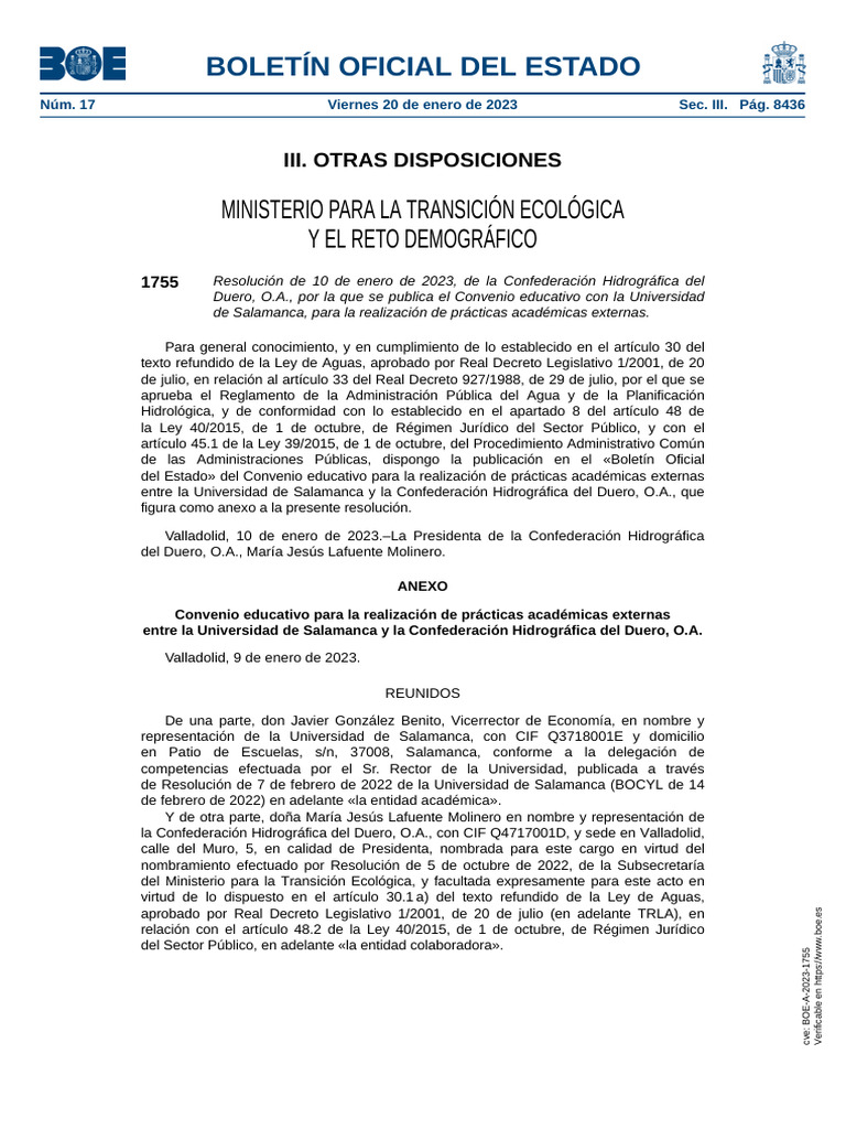 Boe A 2023 1755 | PDF | Derecho laboral | Gobierno