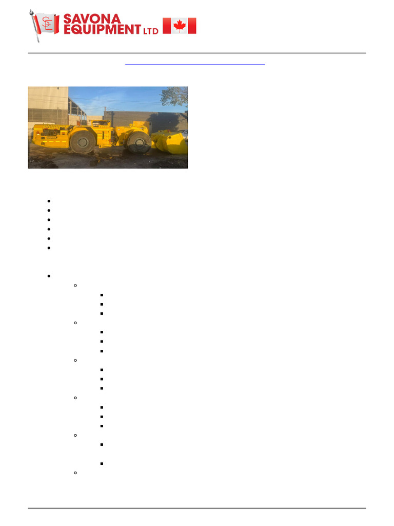 Epiroc st1030 Scooptram | PDF | Axle | Manufactured Goods