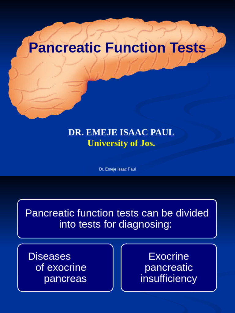 Pancreatic Function Tests | PDF | Pancreas | Biochemistry