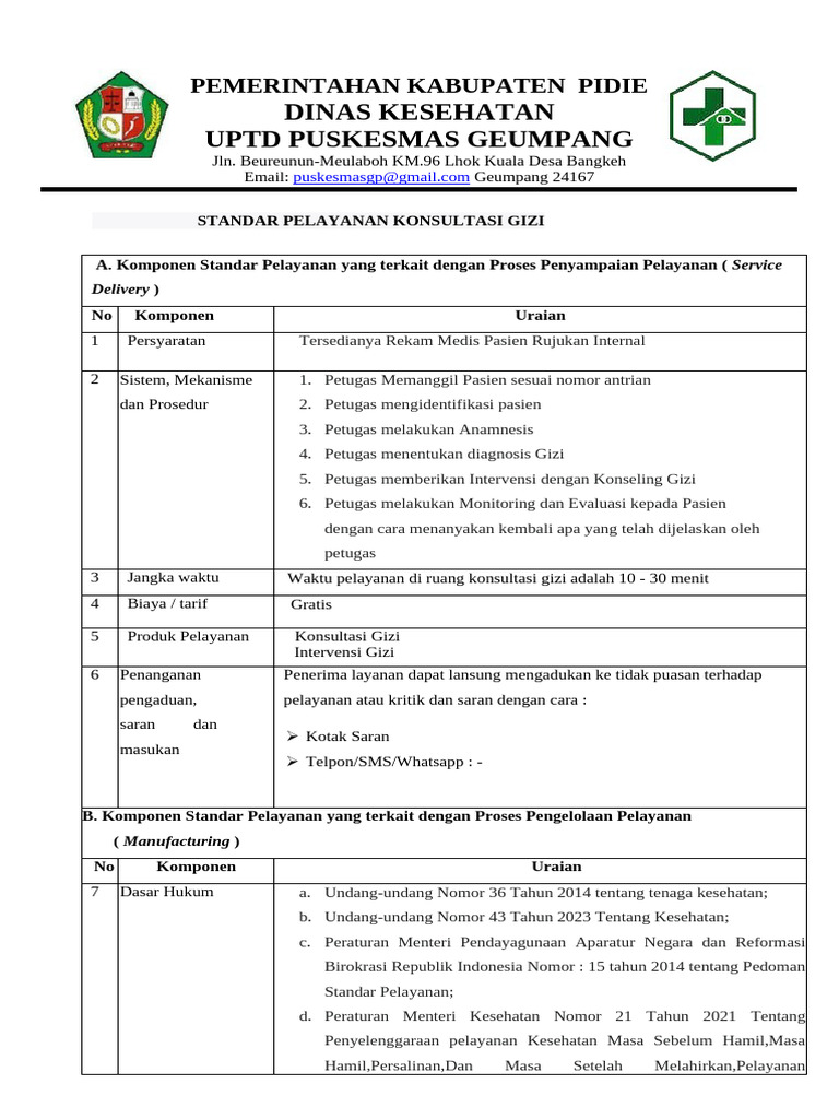 09.STANDAR PELAYANAN GIZI (5) | PDF
