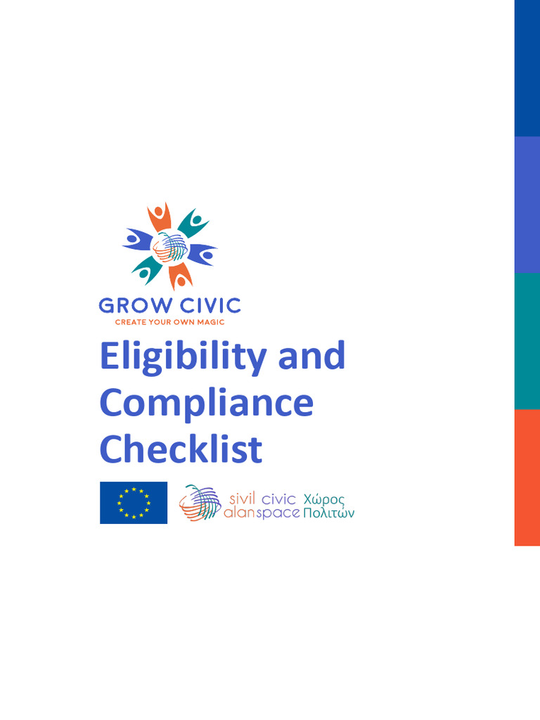 Eligibility and Compliance Checklist 1 | PDF | European Union | Euro