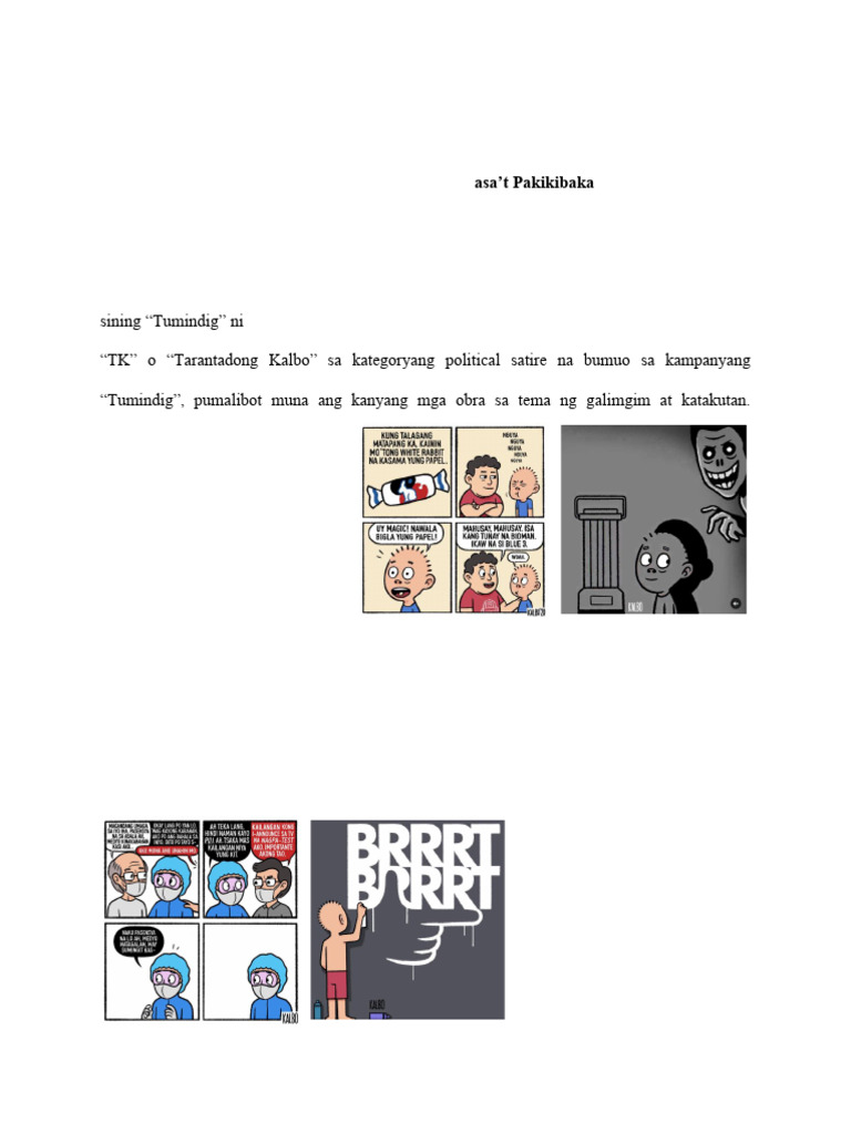Tumindig: Ang Sining ng Pag-asa’t Pakikibaka (Nina Tiburcio) | PDF