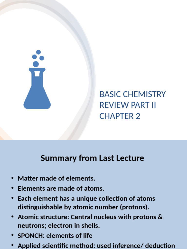 LECTURE 2 Basic Chemistry Spring 2023 Part II | PDF | Chemical Polarity ...