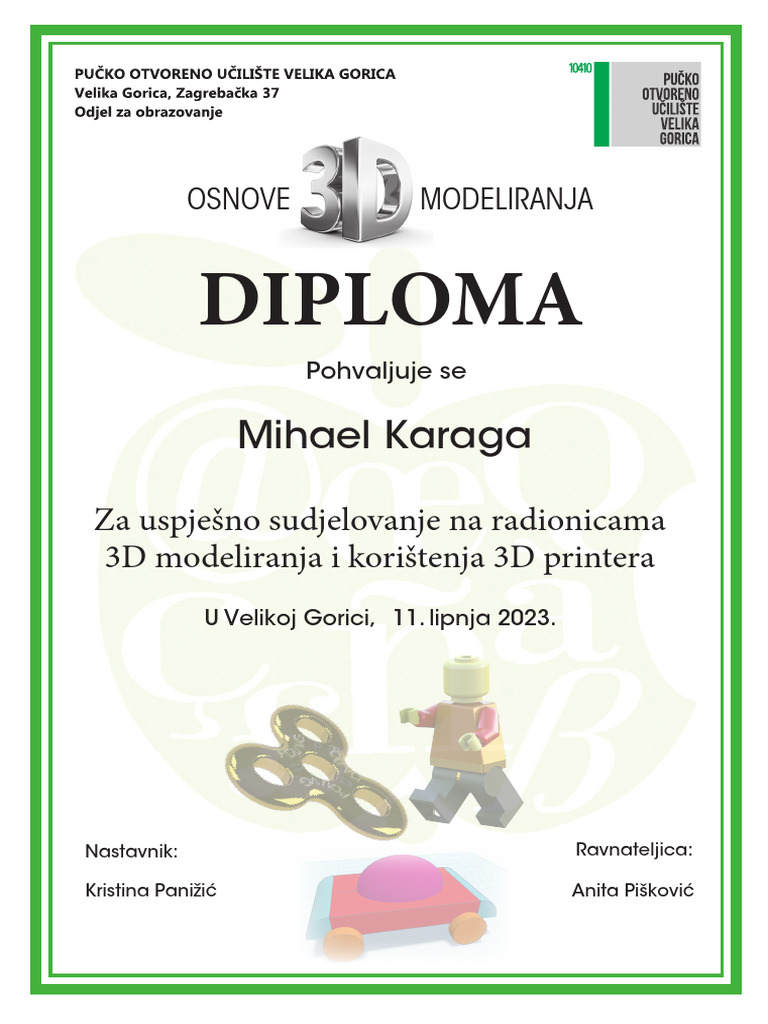 Diploma 3D NOVO 2023 | PDF