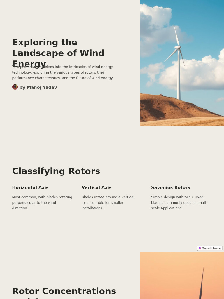 Exploring The Landscape of Wind Energy | PDF | Wind Turbine | Wind Power