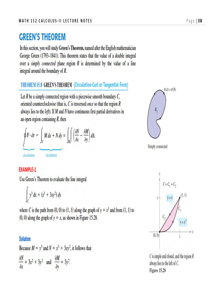 C19 Green's Theorem | PDF