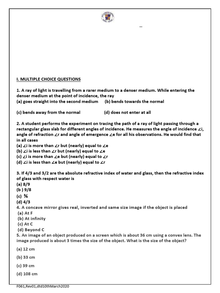 Class 10 Physics Holiday Assignment-7 | PDF | Electrodynamics | Atomic
