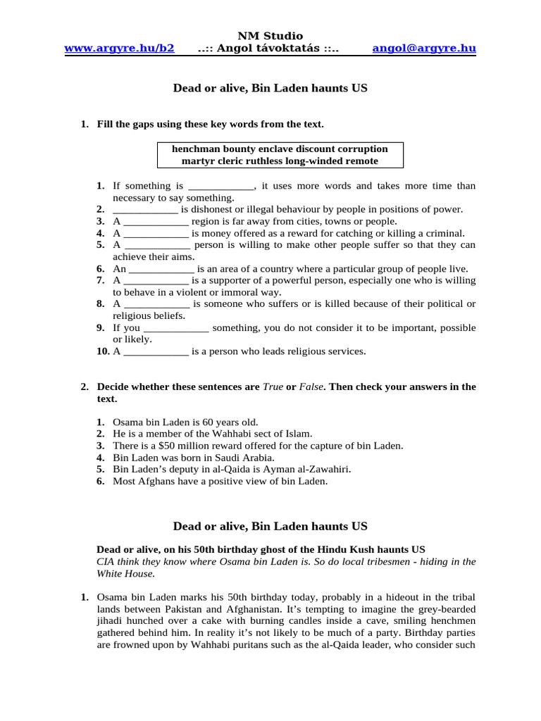 binladenkey | PDF | Osama Bin Laden | Al Qaeda