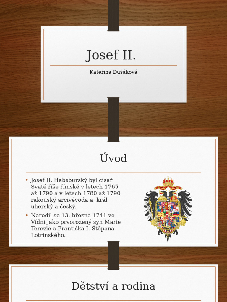 Josef II Prezentace | PDF