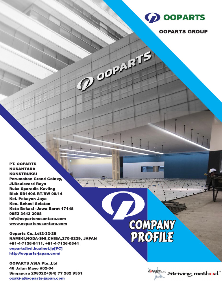 001 Campany Profile A4 Ooparts Yo | PDF
