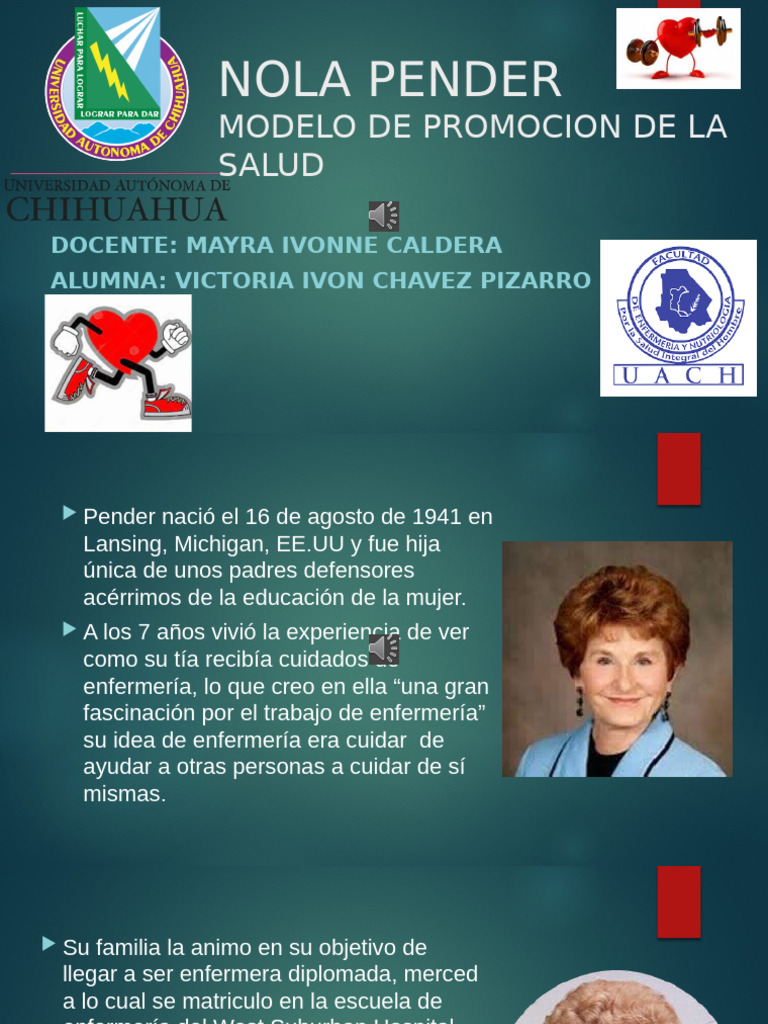 MODELO DE PROMOCION DE LA SALUD NOLA PENDER | PDF | Comportamiento ...