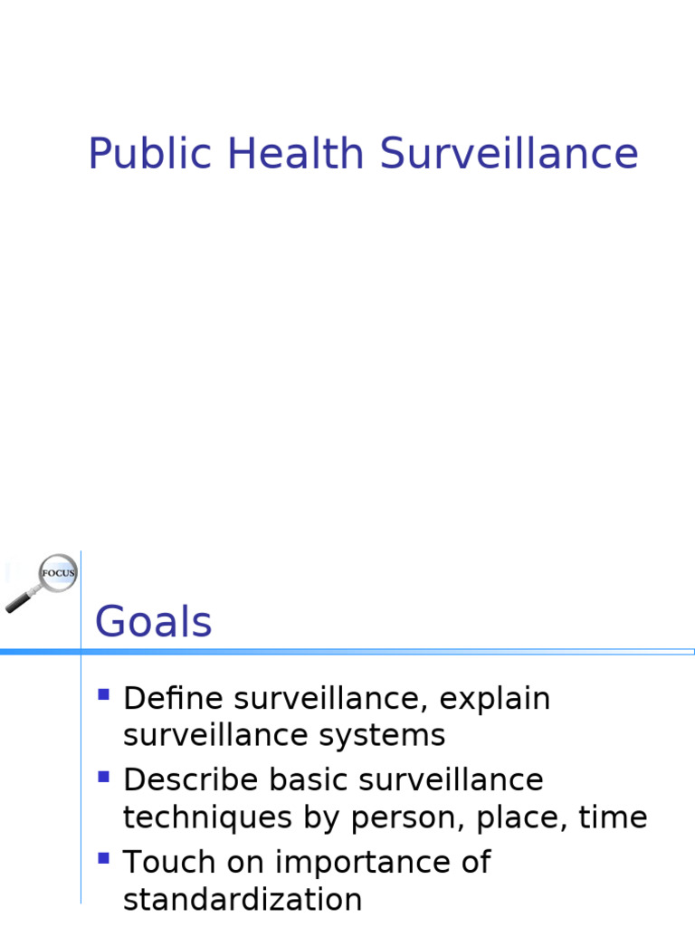Public Health Surveillance Guide | PDF | Public Health | Epidemiology