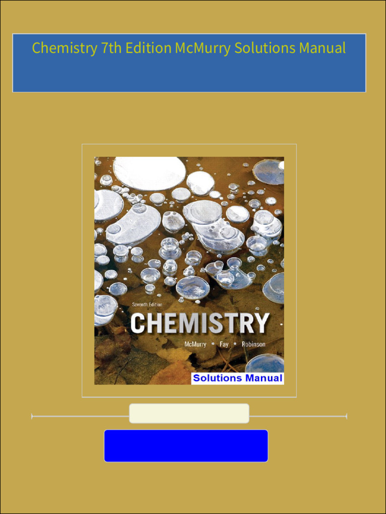 Full Download Of Chemistry 7th Edition Mcmurry Solutions Manual In Pdf Docx Format Pdf 