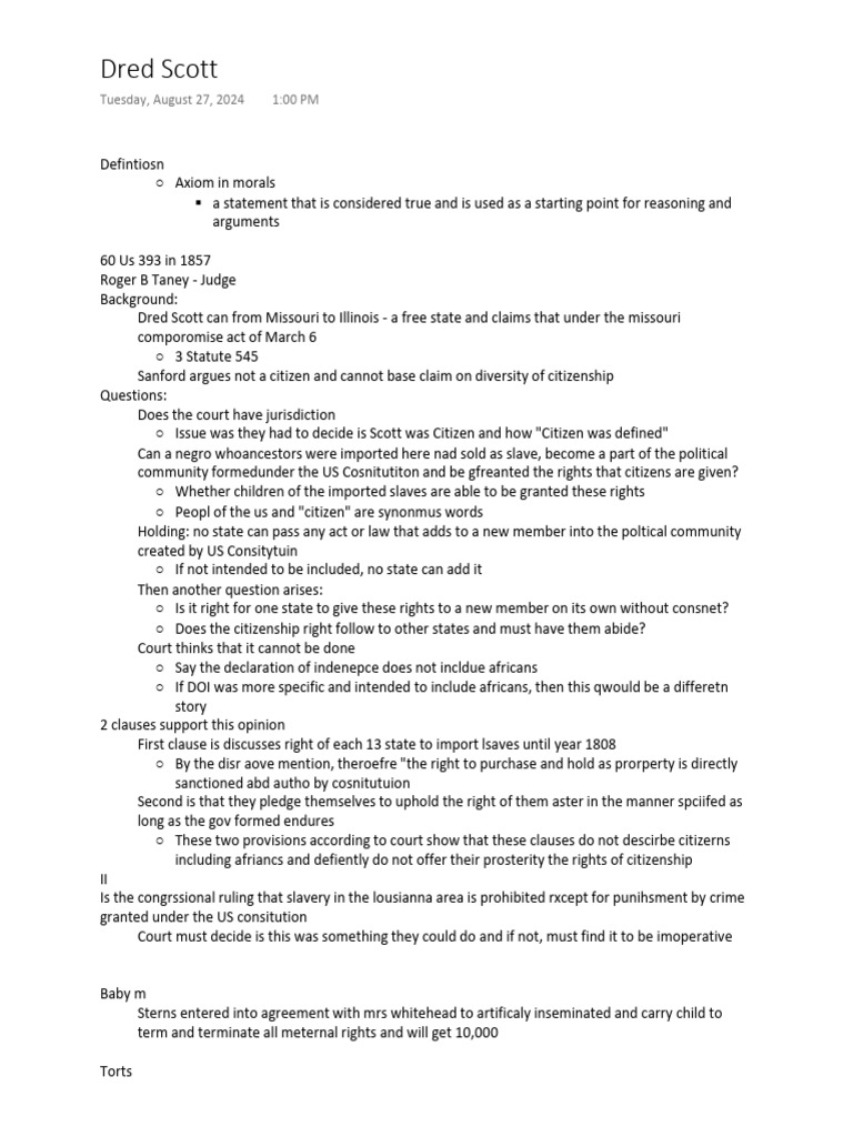 Property | PDF | Dred Scott V. Sandford | Justice
