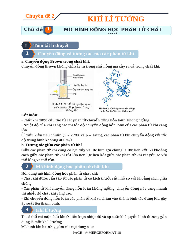 2. KHÍ LÍ TƯỞNG ( BT LỚP NHUNG + BT MỨC ĐỘ TÀI LIỆU CHUẨN) | PDF