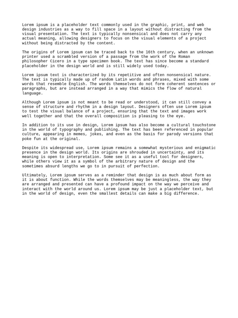 placeholder text commonly used in the graphic | PDF