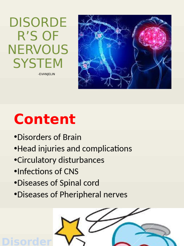 Nervous System Disorders Overview | PDF | Neurological Disorders ...