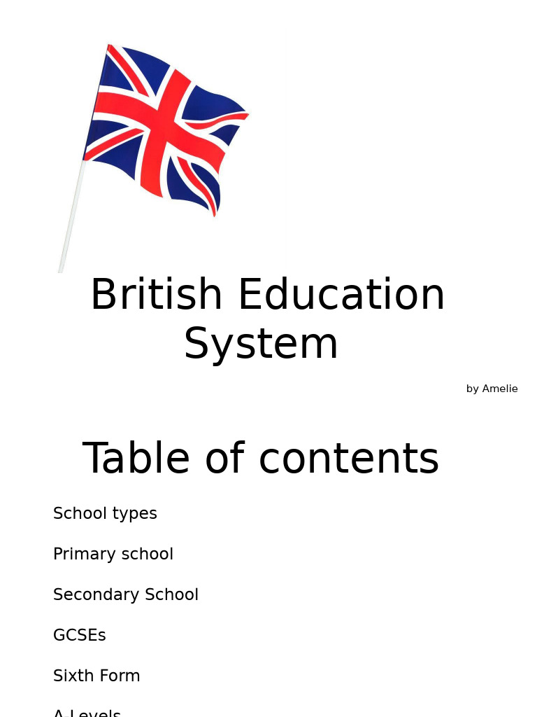 Presentation - About The British Education System | PDF