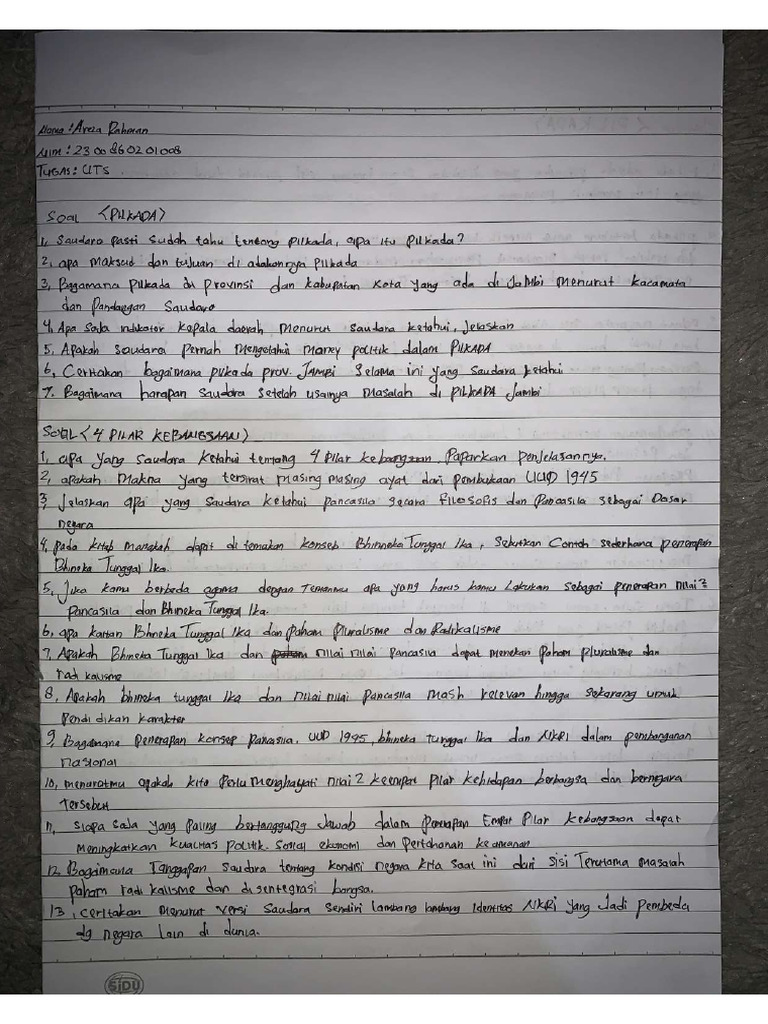 Uts Areza Rahman | PDF